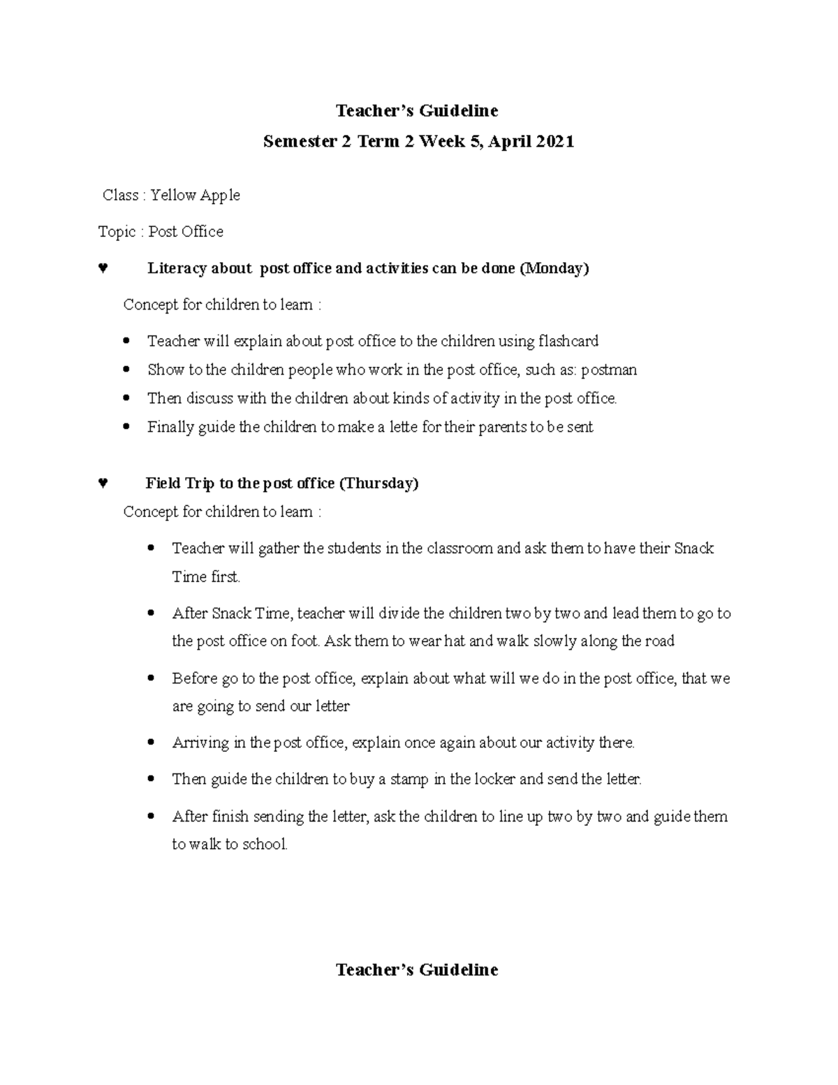 Teachers Guideline Semester 2 Term 2 Week 5 - Teacher’s Guideline ...
