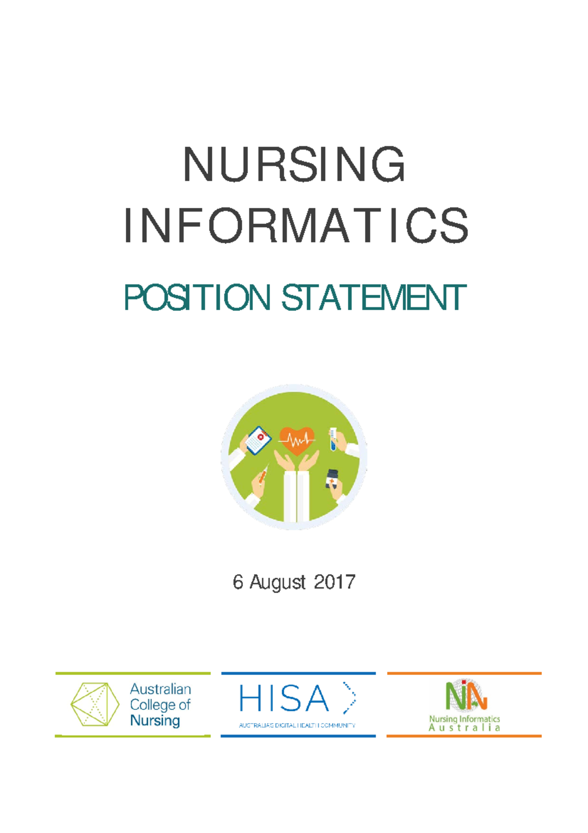 Joint position statement nursing informatics hisa nia - NURSING ...