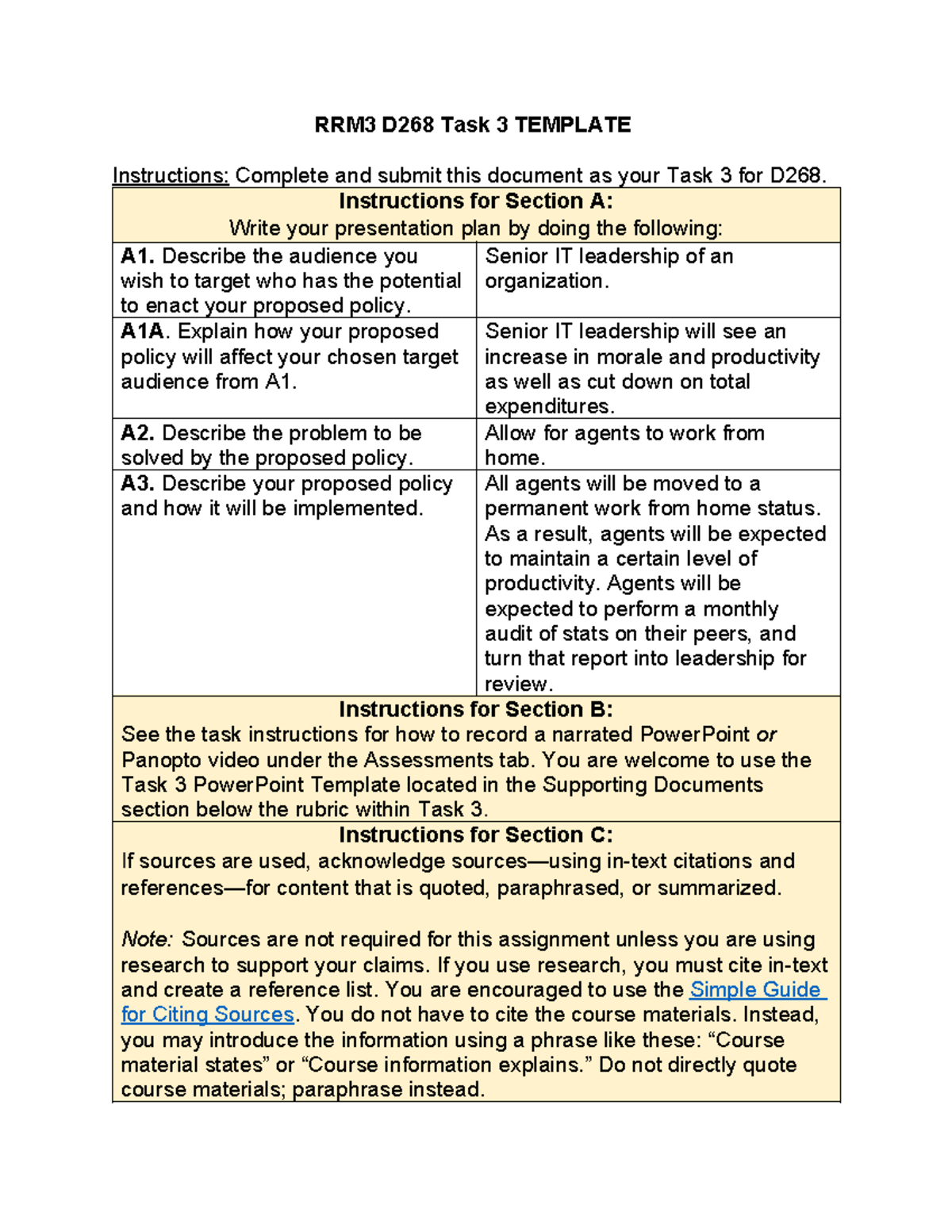 RRM3 D268 Task 3 Template - RRM3 D268 Task 3 TEMPLATE Instructions ...