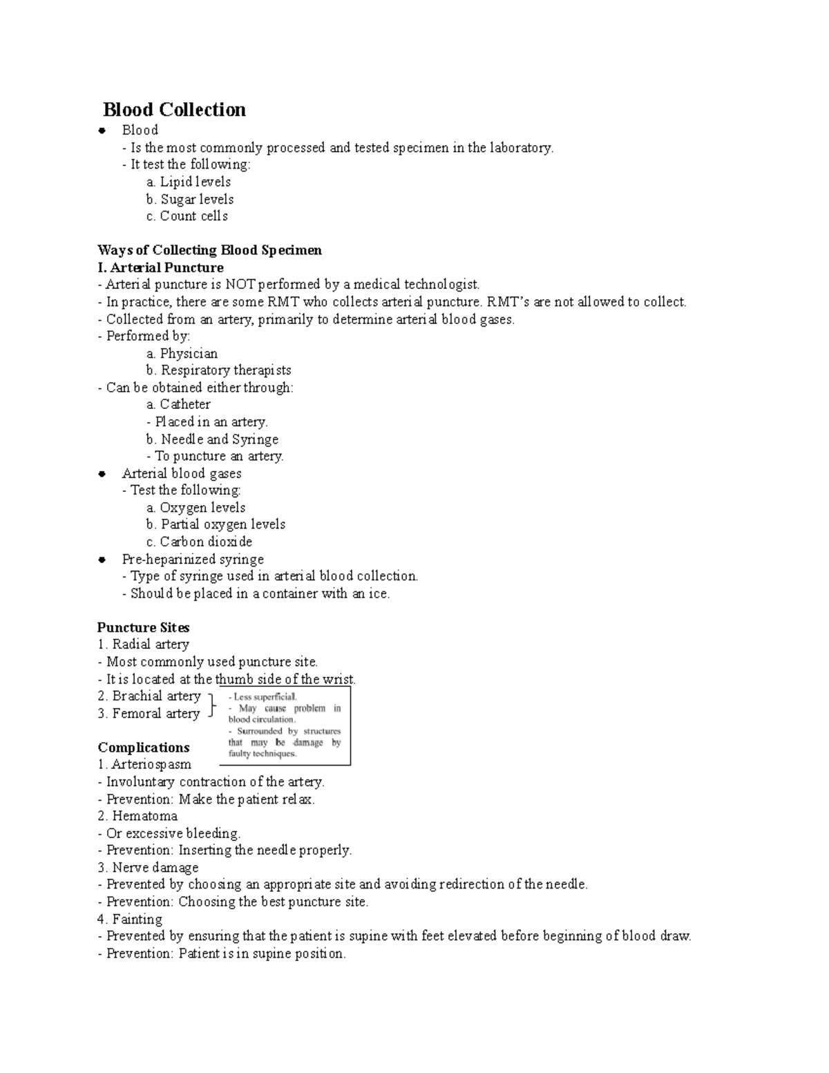 Blood Collection - Blood Collection Blood - Is the most commonly ...