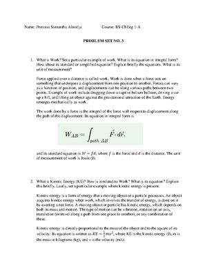 Worksheet 1 Gen Physics 1 - Name: ______________________ Grade and ...