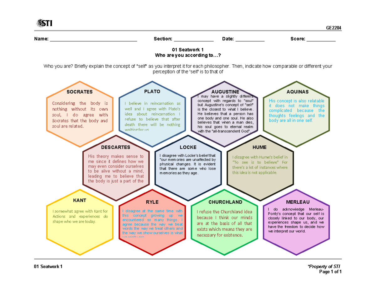 01 Seatwork 1 - This was a group-activity.. - GE Name: _________________________________ Section ...