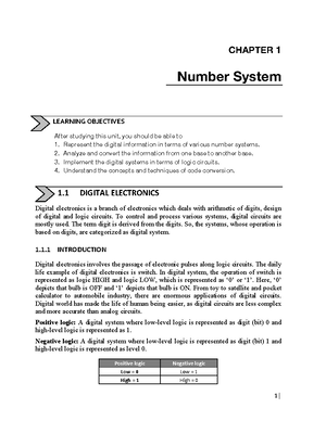 01. Digital Logic Design - DIGITAL NOTES ON DIGITAL LOGIC DESIGN B II ...