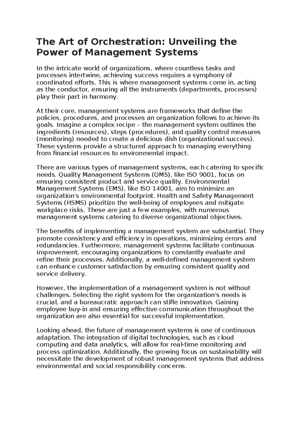 Lec 5 - Lecture - The Art of Orchestration: Unveiling the Power of ...