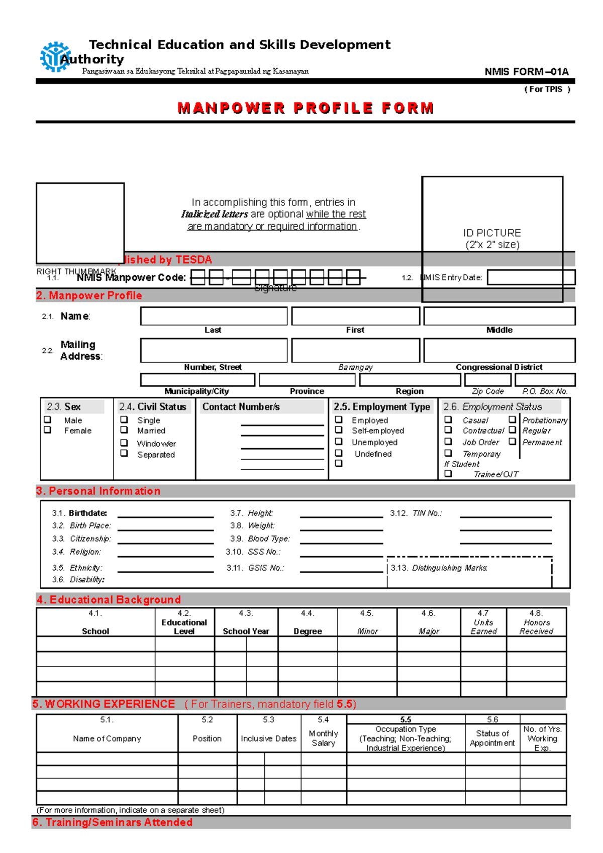 Manpower - basic information in taxation - Technical Education and ...