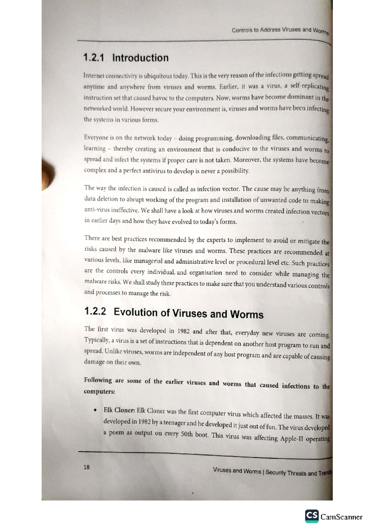 Control to address viruses and worms - Security Threats - Studocu