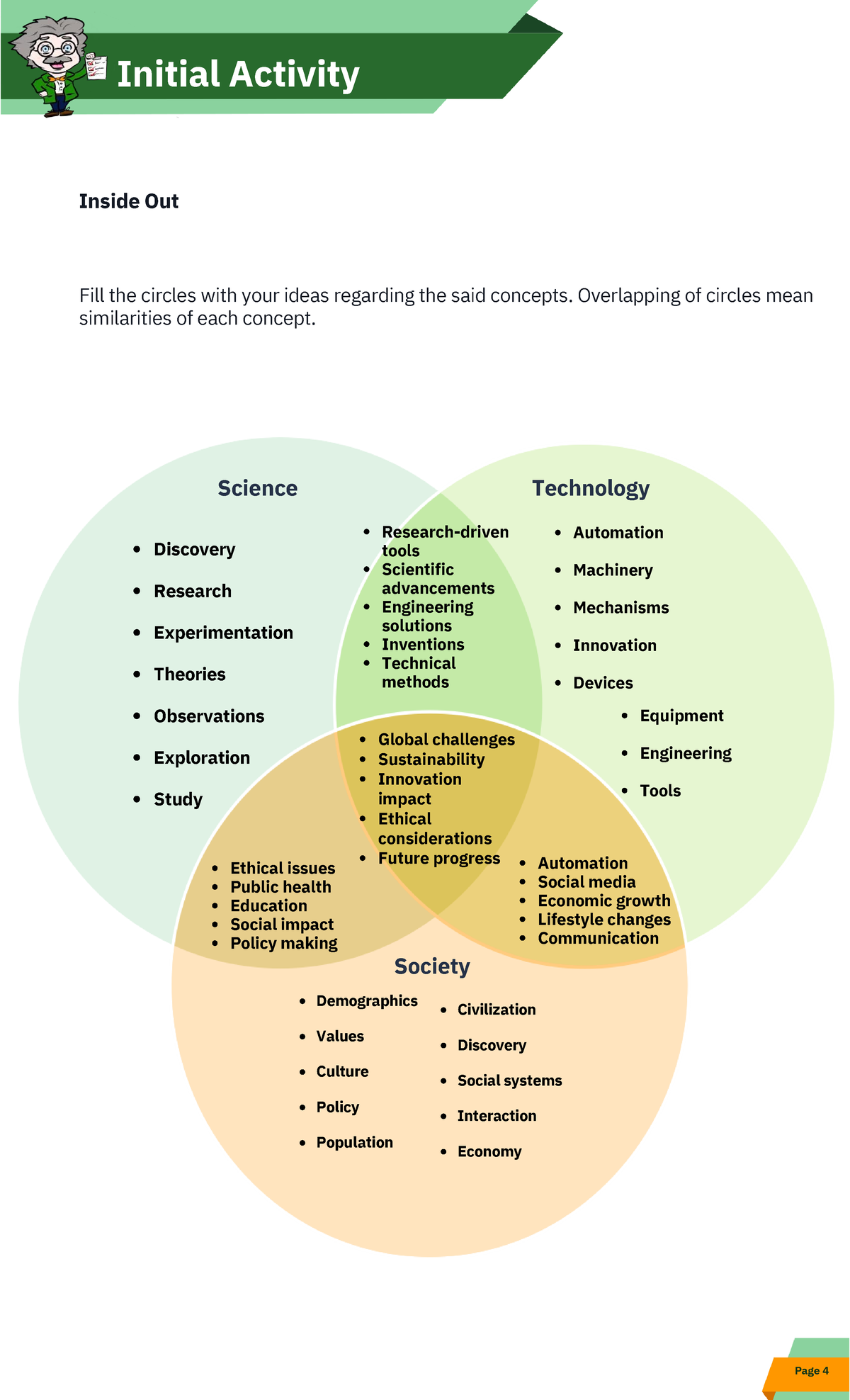 Inside Out Fillsts module answer - Society Initial Activity Science ...
