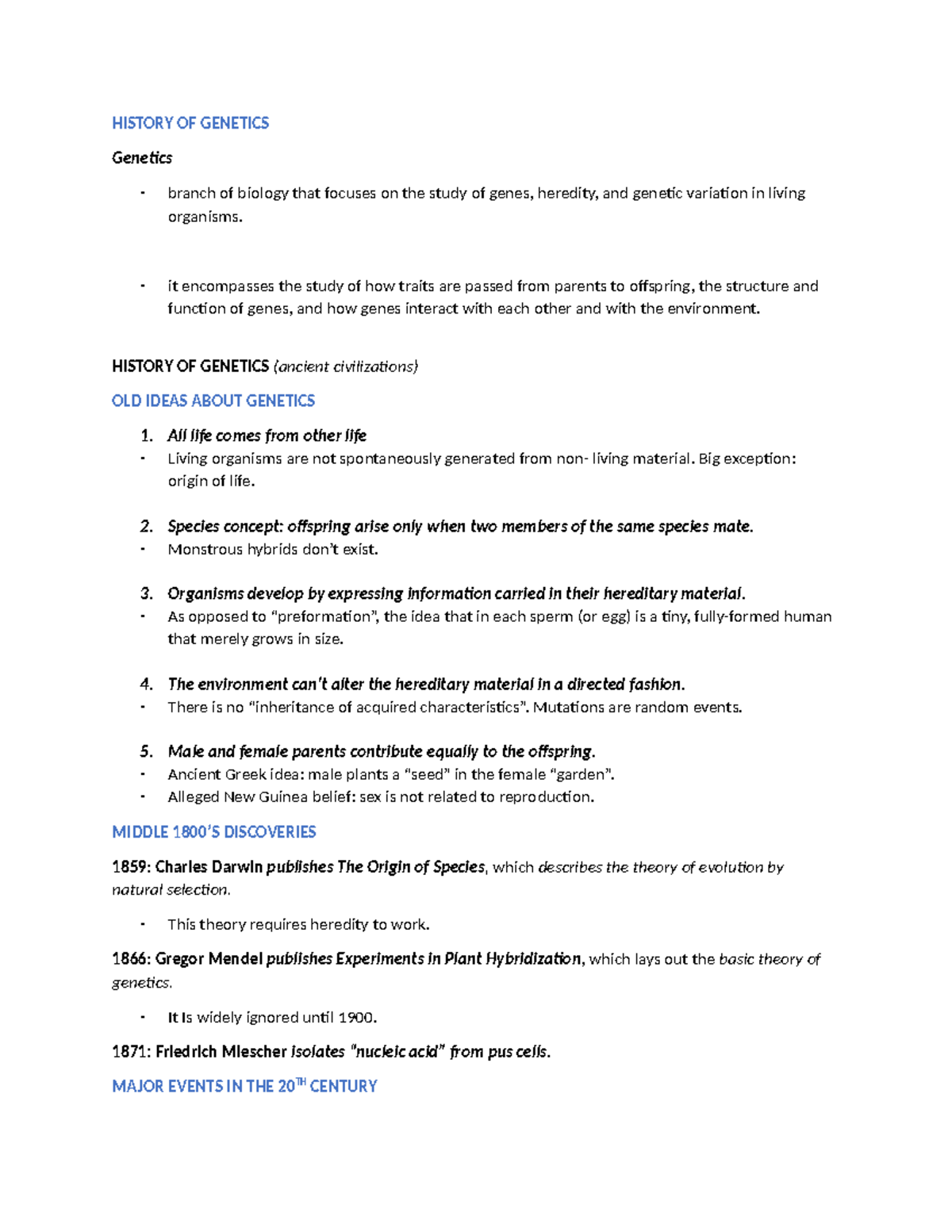 Reviewer 2 xa genbiu - INFORMATIVE - HISTORY OF GENETICS Genetics ...