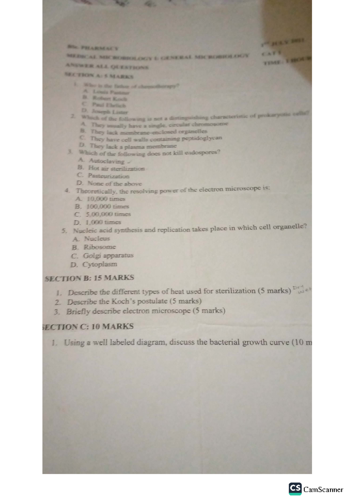 Medical Microbiology - comprehensive lecture notes - Pharmacy - Studocu