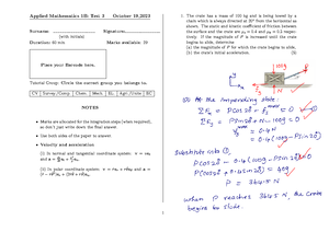 MATH142-Exam 2019 - PAST PAPER - Mathematics 142: MATH142 Exam [Total ...