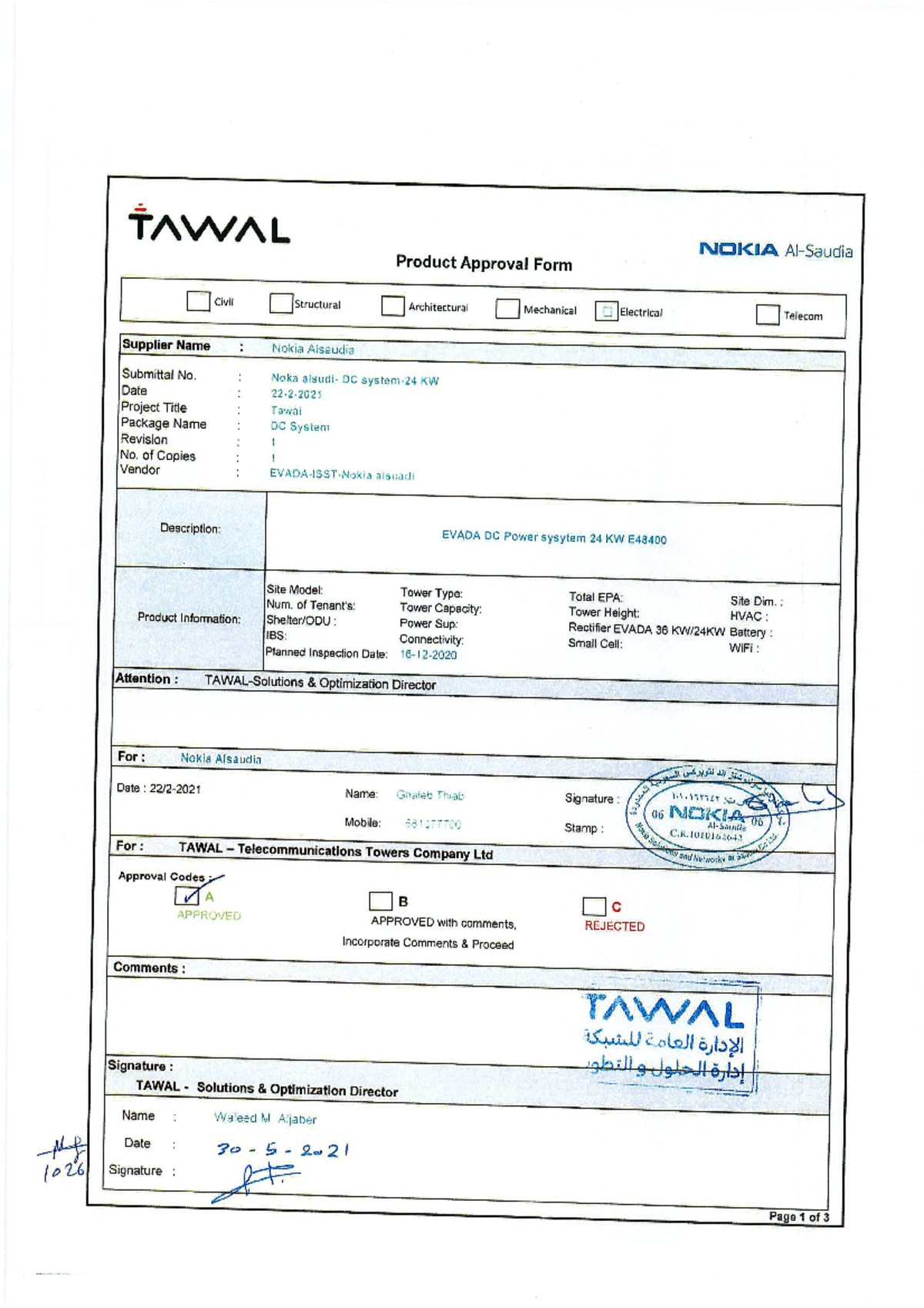 Code A approval DC And ODU - General Chemistry - Studocu