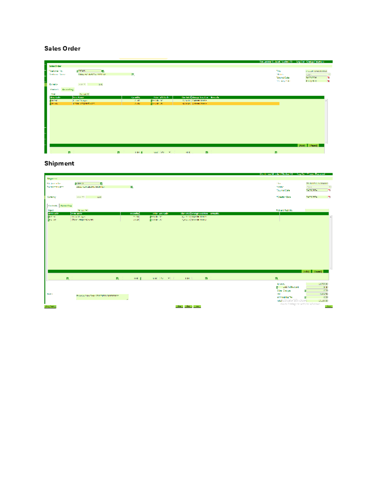Jabel-AIS-6 - information - Design I - Sales Order Shipment - Studocu