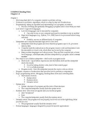 CS 101 Notes - Section 1 - CS 101: Unit 1 Midterm 9/ 08/24 Programming ...