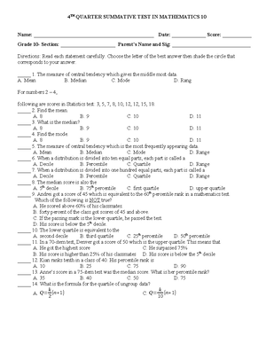 GEN MATH TG Catch UP Friday - Catch-up Subject: SCIENCE Grade Level: 11 ...