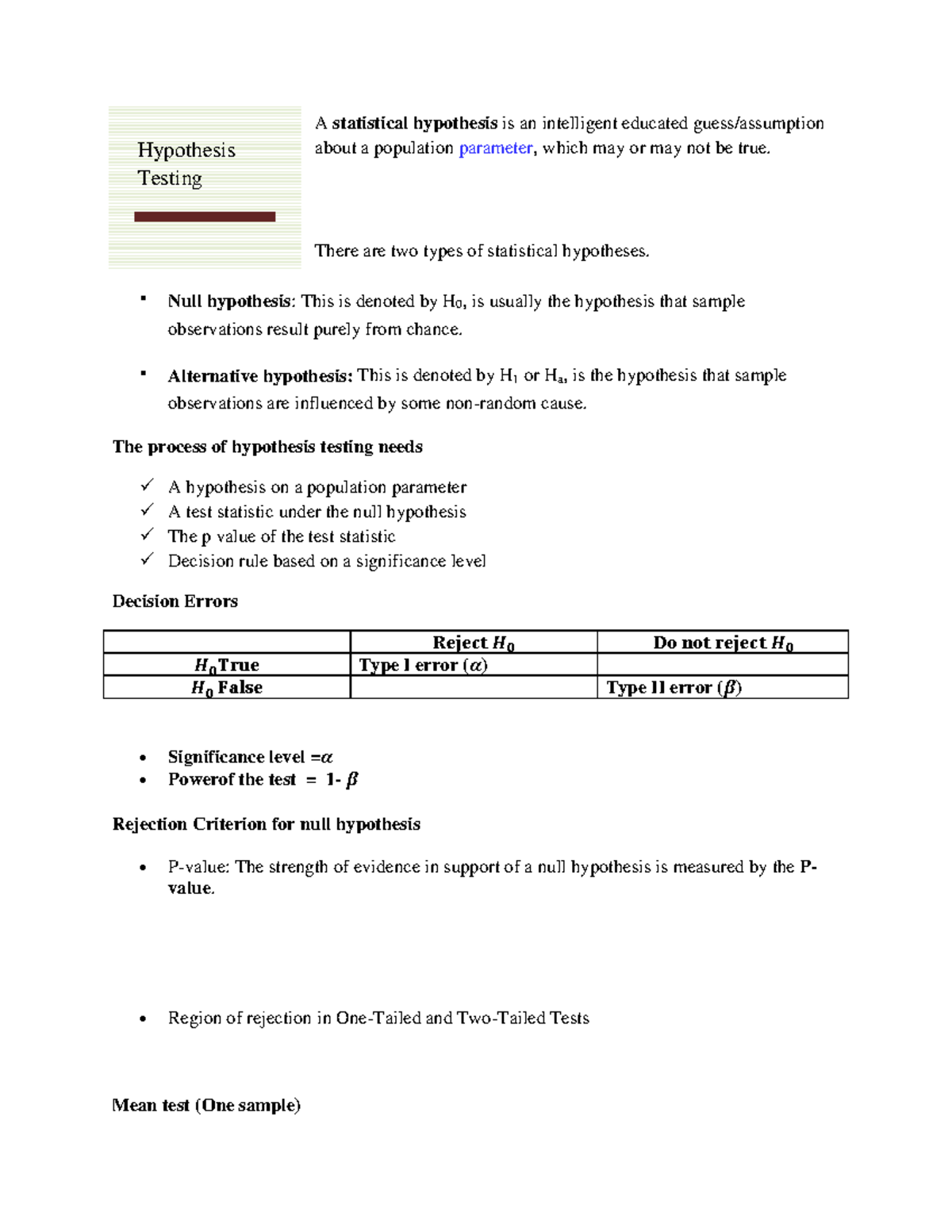 In14-S5-MA3013 (105221)- Lecture Note -Part III - A statistical ...