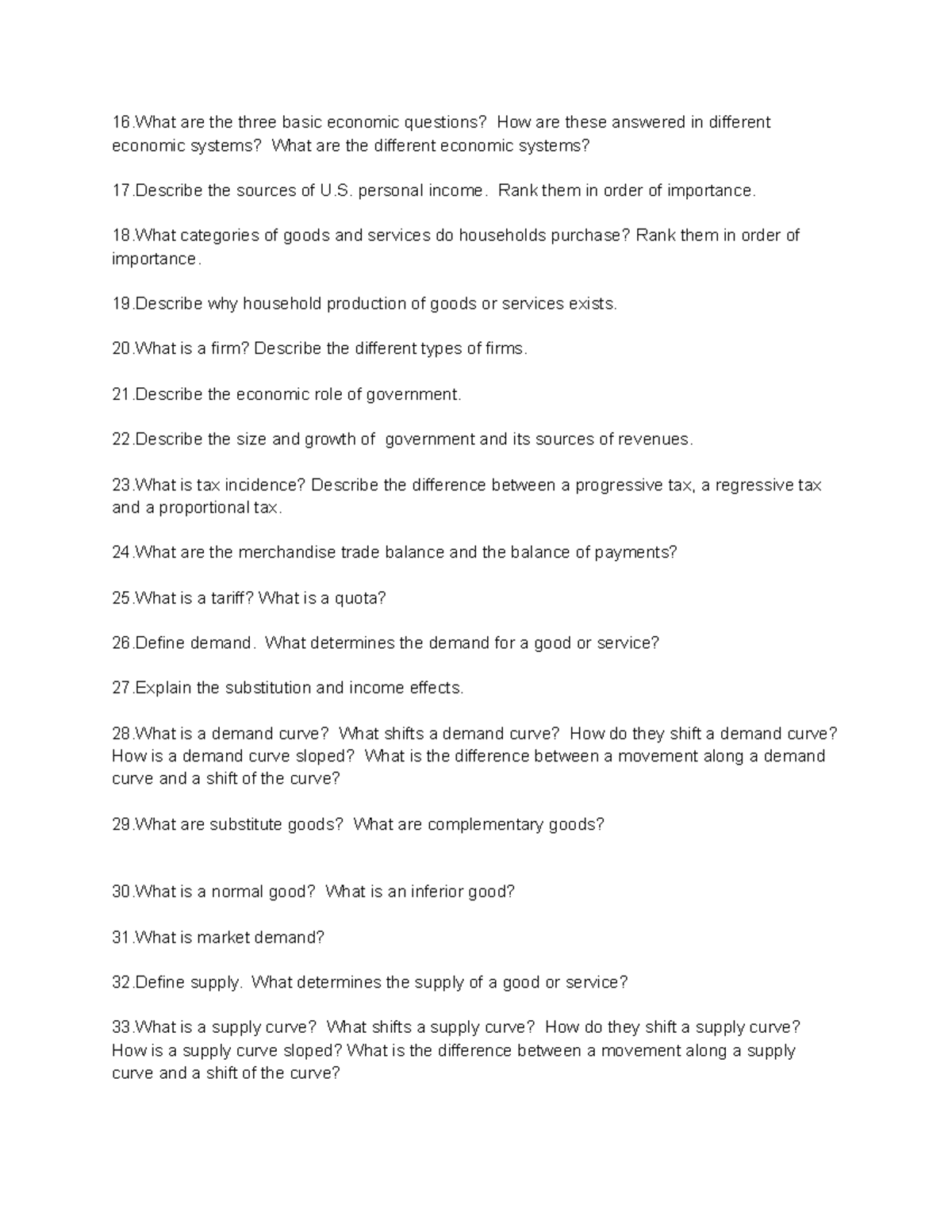 Review 3 and 4 - notes very long notes to help you out - 16 are the ...