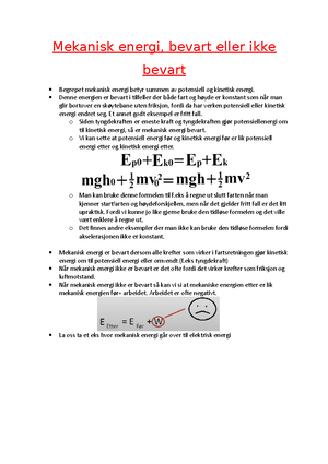 Masse, kraft og massetetthet - I fysikk trenger vi to forskjellige ...