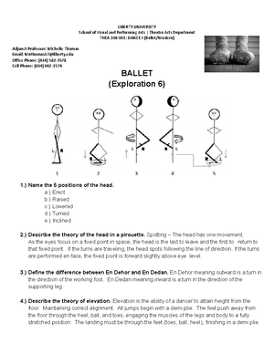 Ballet Exploration One - School of Communication and the Arts | Theatre ...