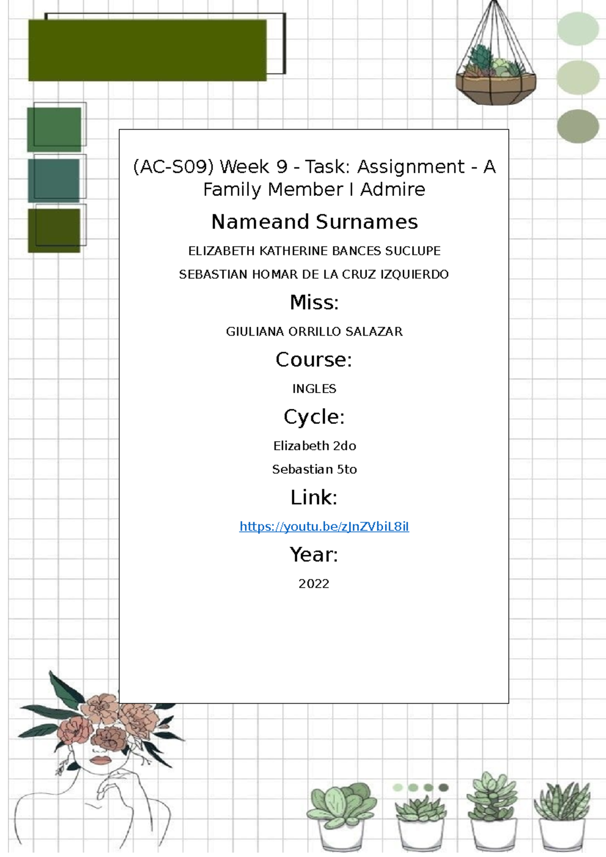 (AC-S09) Week 9 - Task Assignment - A Family Member I Admire - WEEK 9 ...