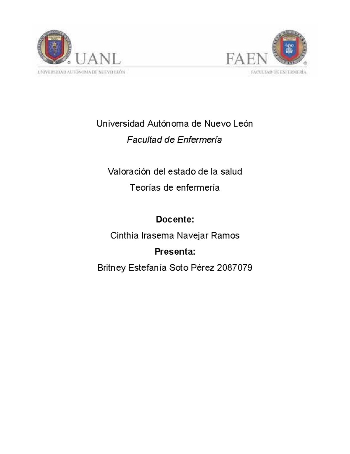 Valoracion teorias BESP - Taller de investigación - Universidad ...