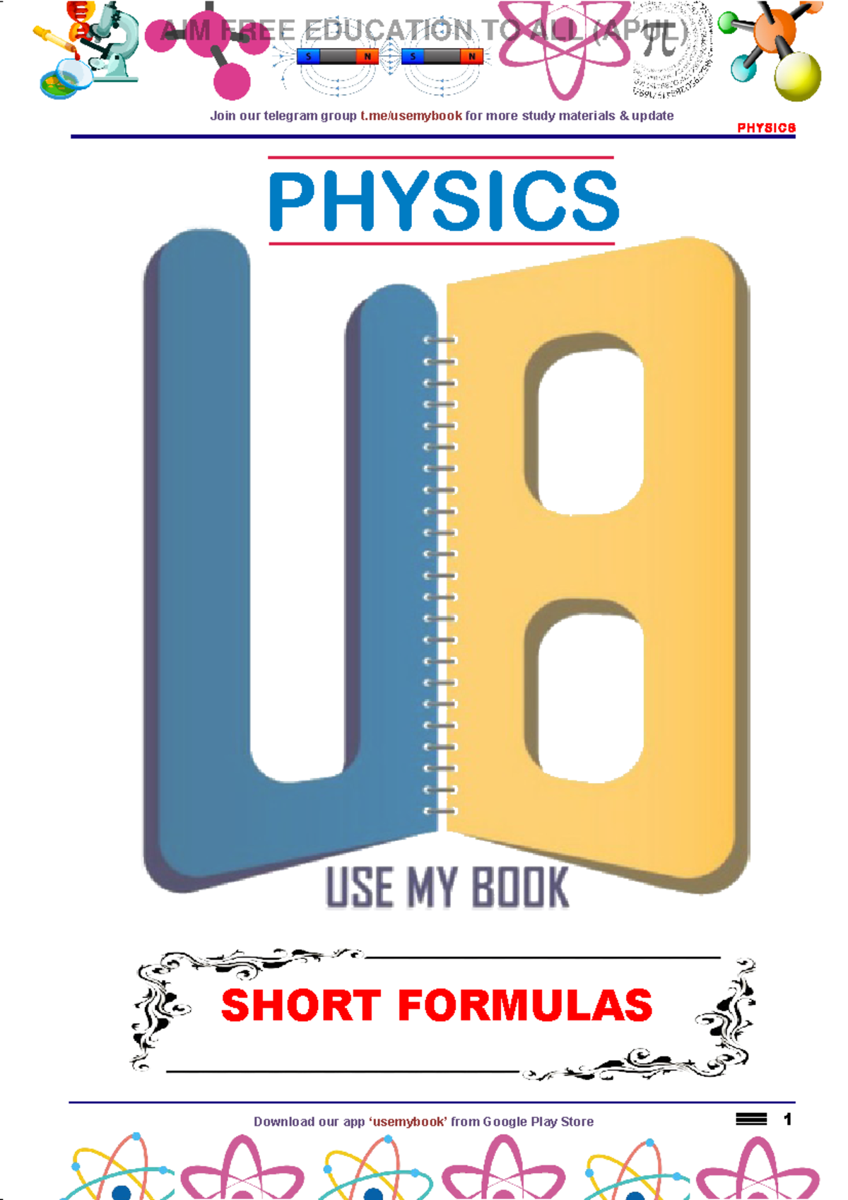 Physics formula book-Copy - P HY S IC S ####### 1 Join our telegram ...