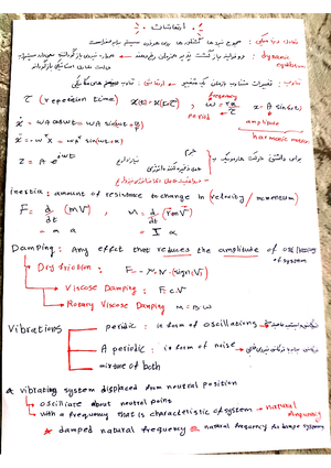 Mechanical Vibrations Formula Overview - Vibrations Formula Overview ...