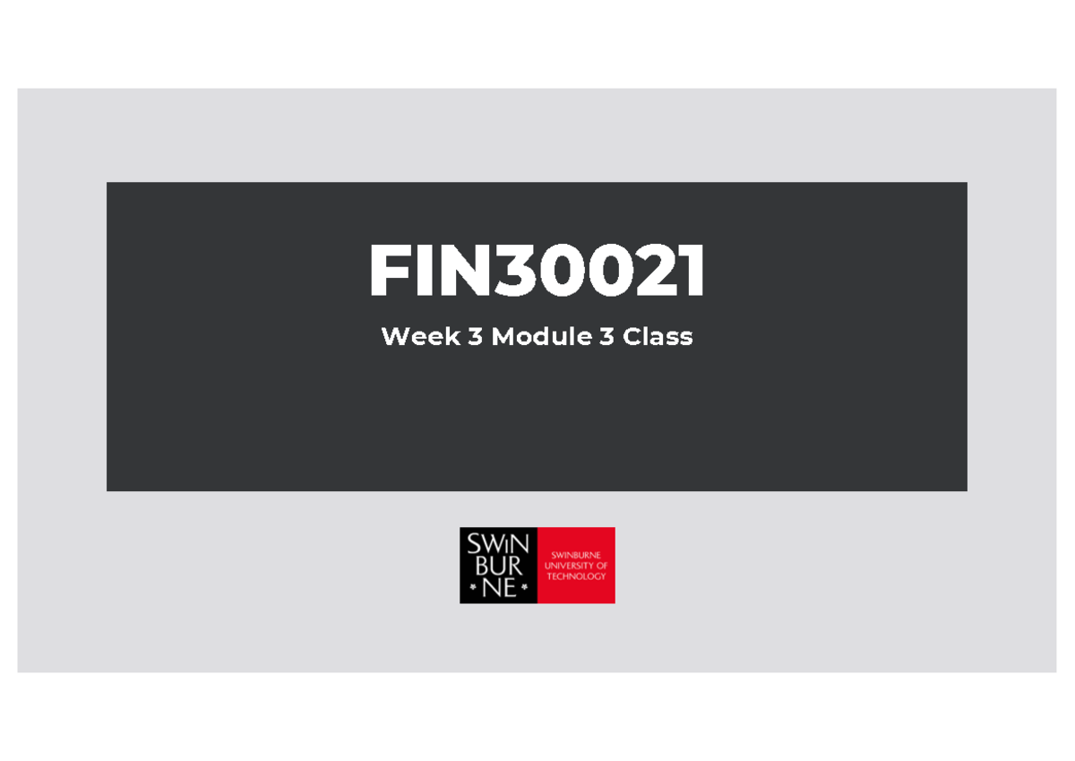 FIN30021 Module 3 Week 3 Class - FIN Week 3 Module 3 Class Questio What is the price of a 92-day ...