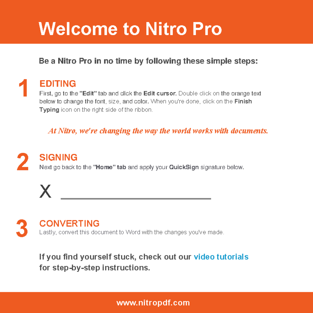 Welcome - Nota: 9 - Be a Nitro Pro in no time by following these simple ...
