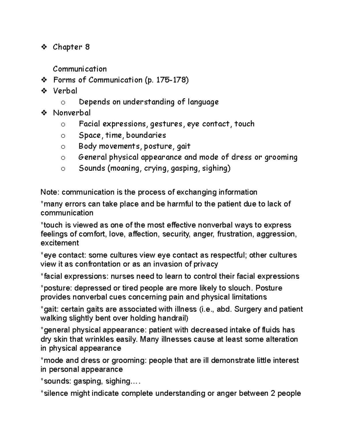Chapter 8 Review Questions - Chapter 8 Communication Forms of Communication (p. 175-178) - Studocu