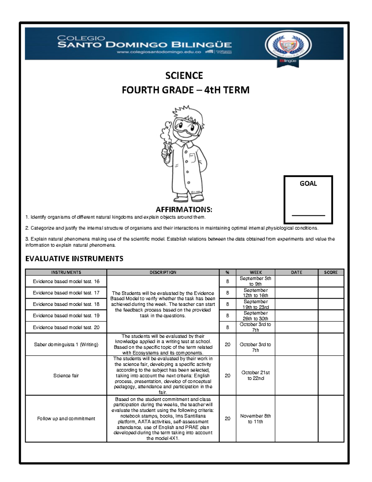 4th grade science fourth term - SCIENCE FOURTH GRADE – 4tH TERM ...