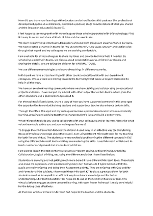 MIEE5 - MIEE PROCESS - Within the Microsoft Educator Centre, you will ...