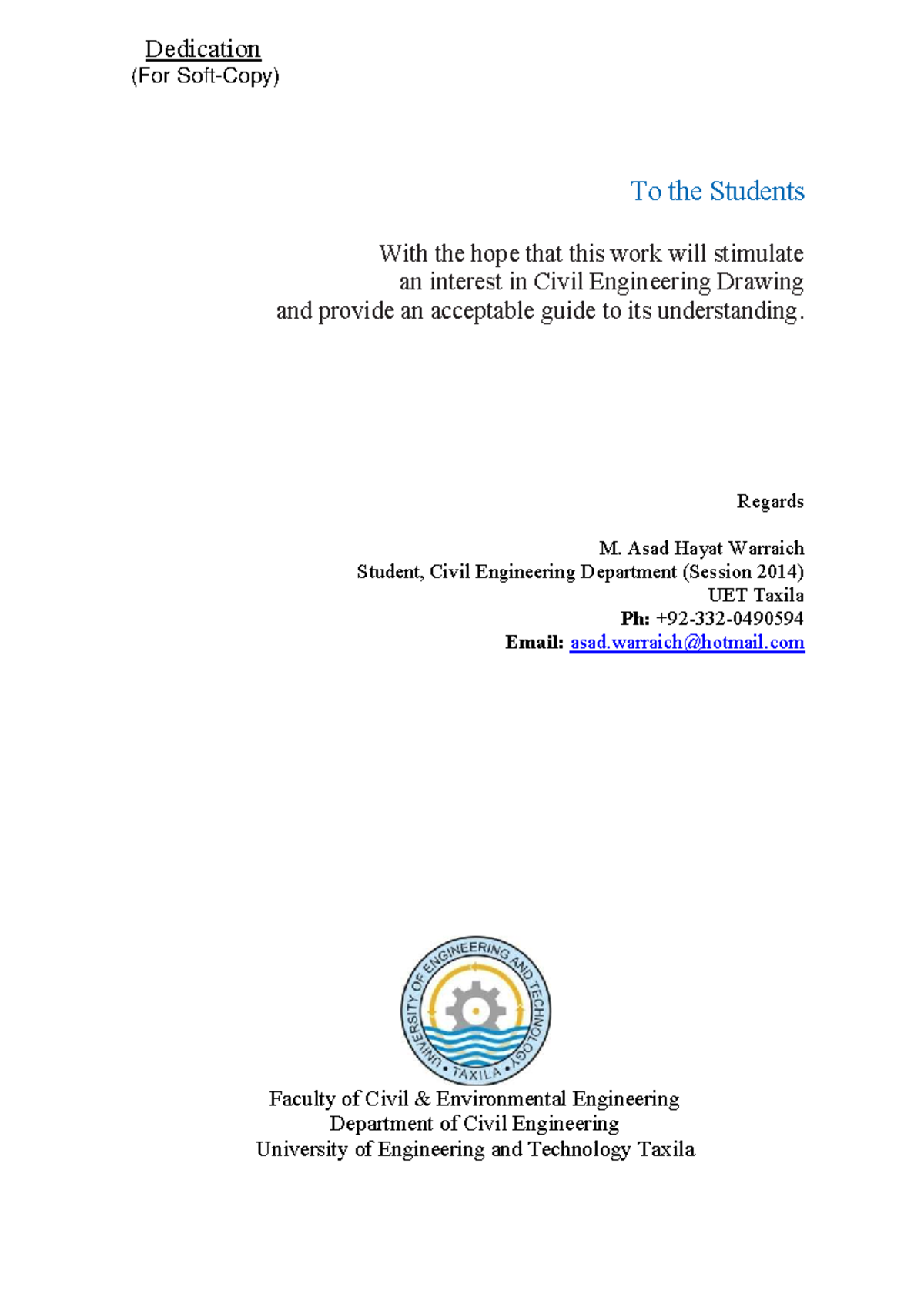 Basic Engineering Drawing And CAD 1 for DAE - Dedication To the ...