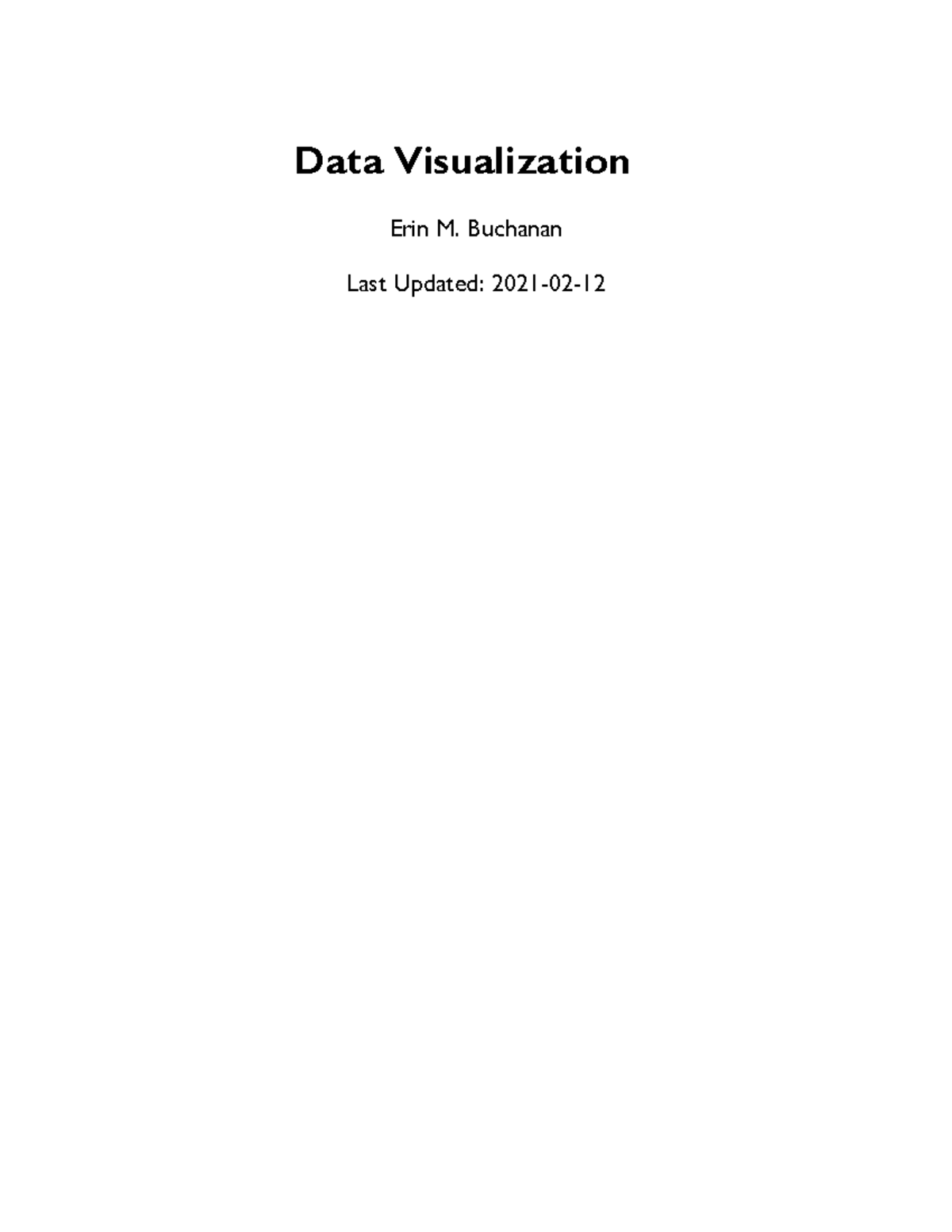 05 Data Visualization - lecture 05 - Data Visualization Erin M ...