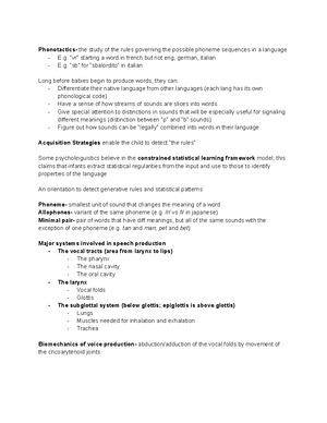 The Structure of Language - 9/ Duality of patterning: small num of ...