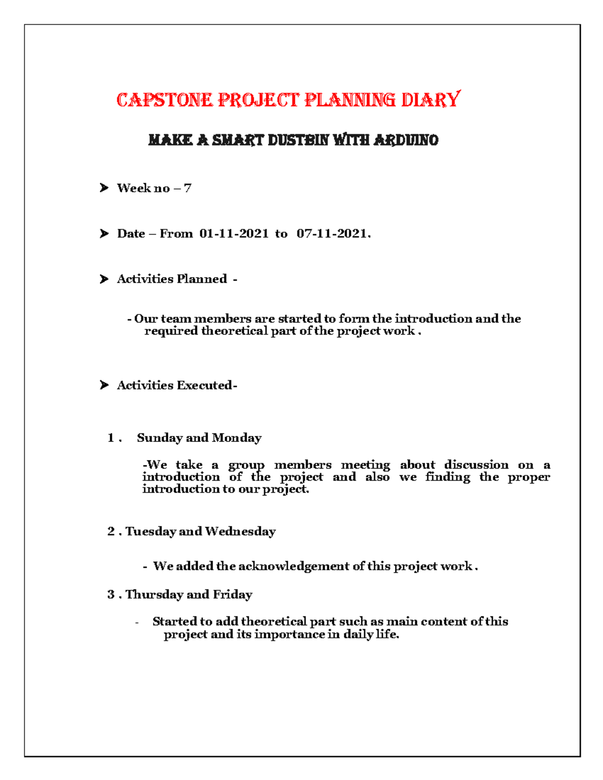 File name - I hate you - Capstone project planning dIary Make a smart ...