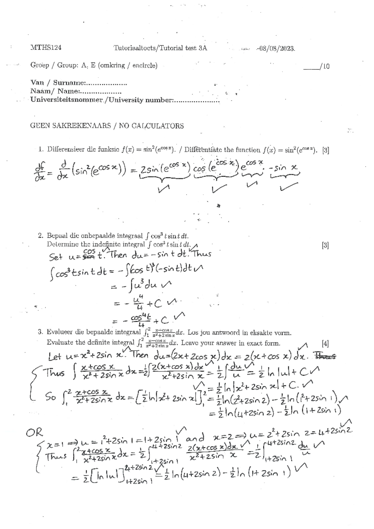 Test-3-Memo - memo for test - MTHS124 - Studocu