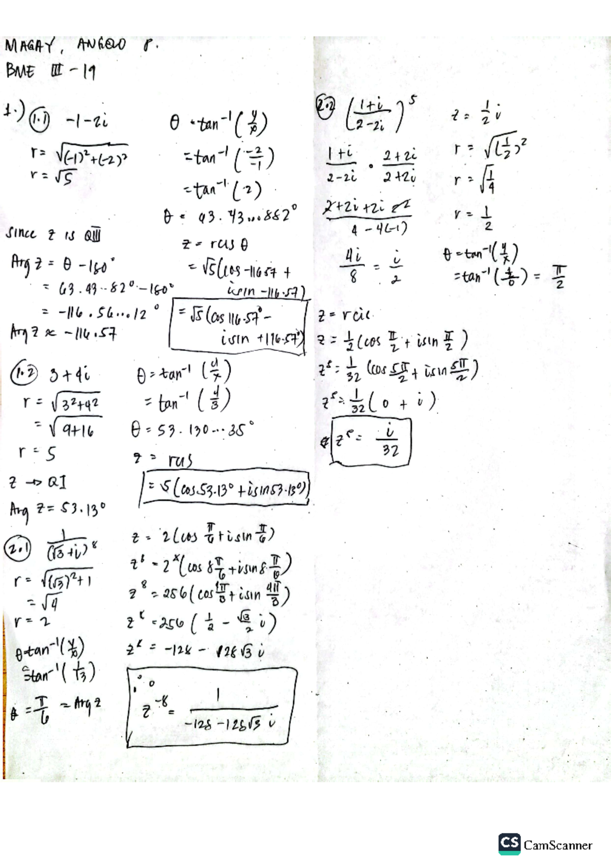 Complex Analysis - BS Math for Teachers - CamScanner CamScanner - Studocu