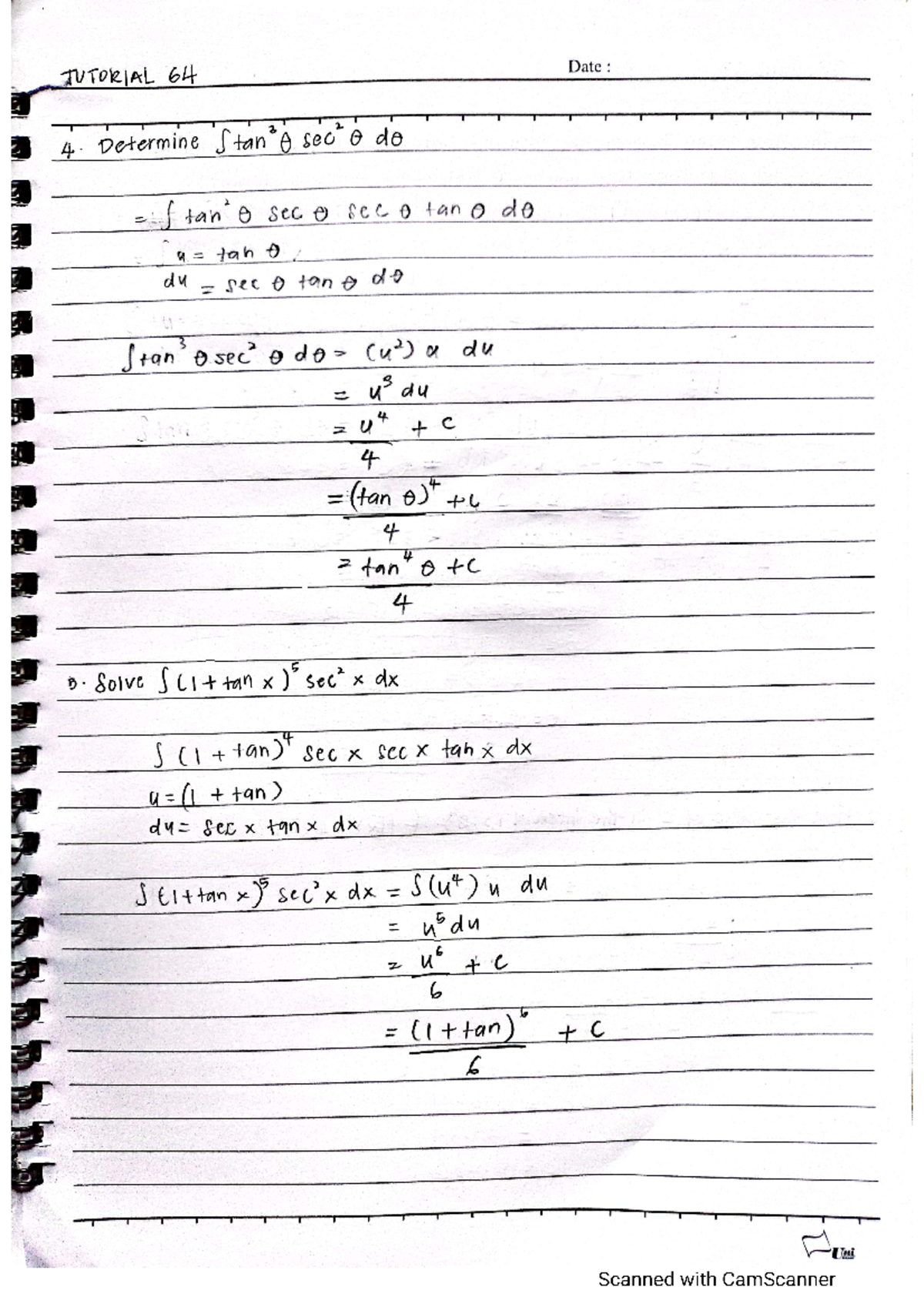 Mat183 tutorial 64,tutorial 65, and tutorial 66 - Calculus I - Studocu