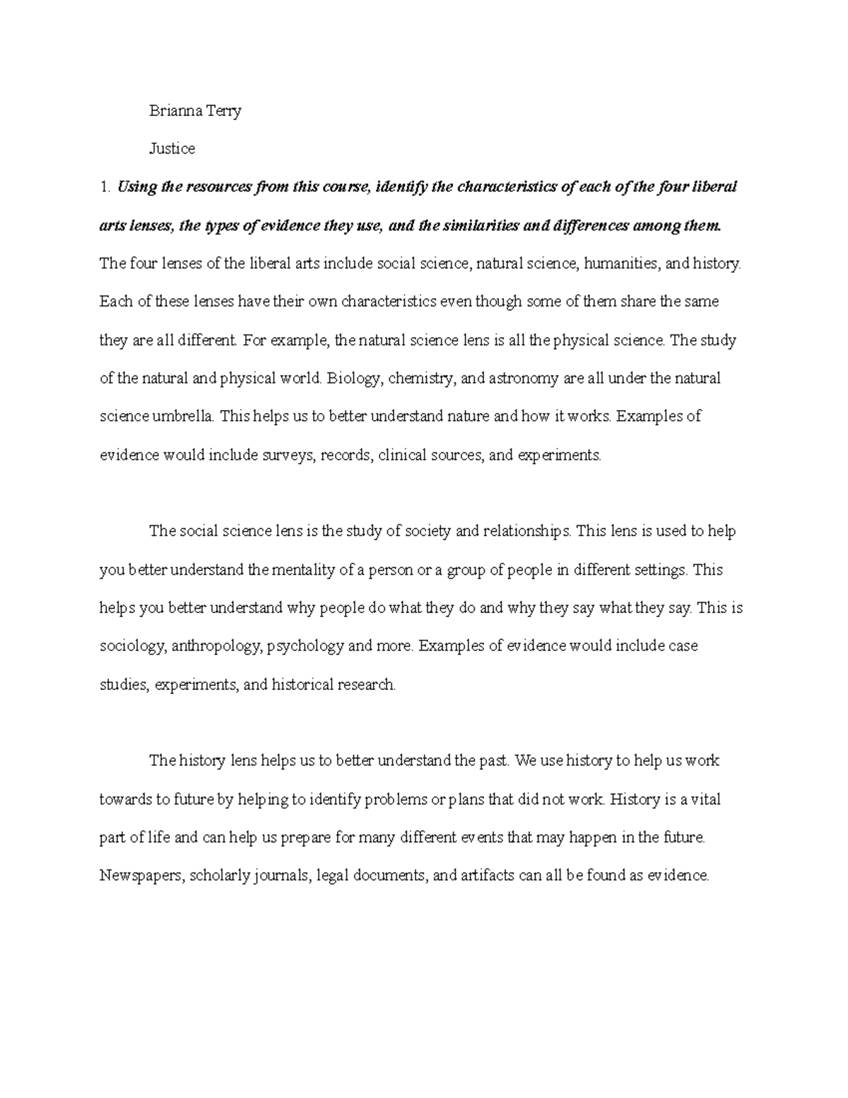 7-1 project - Brianna Terry Justice Using the resources from this ...