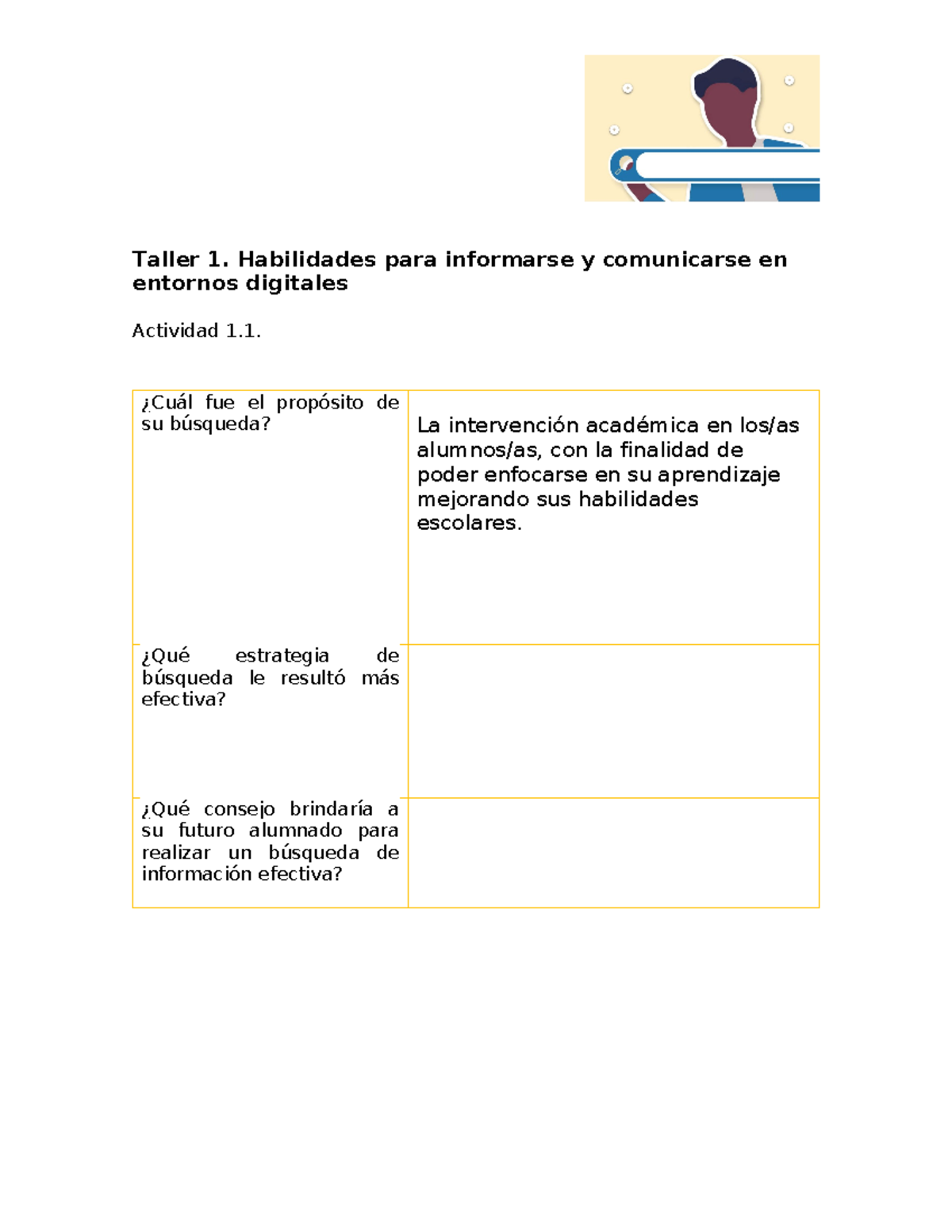 Taller 1 Actividad 1.1 - educacion - Identificación de la estructura y ...