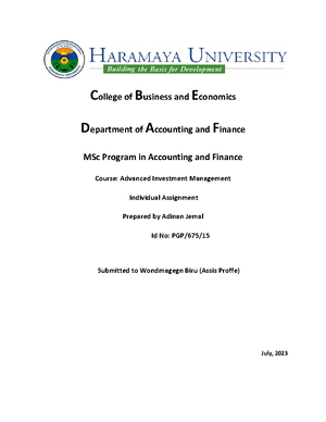 Writing and workout practical question and answer - HARAMAYA UNIVERSITY ...