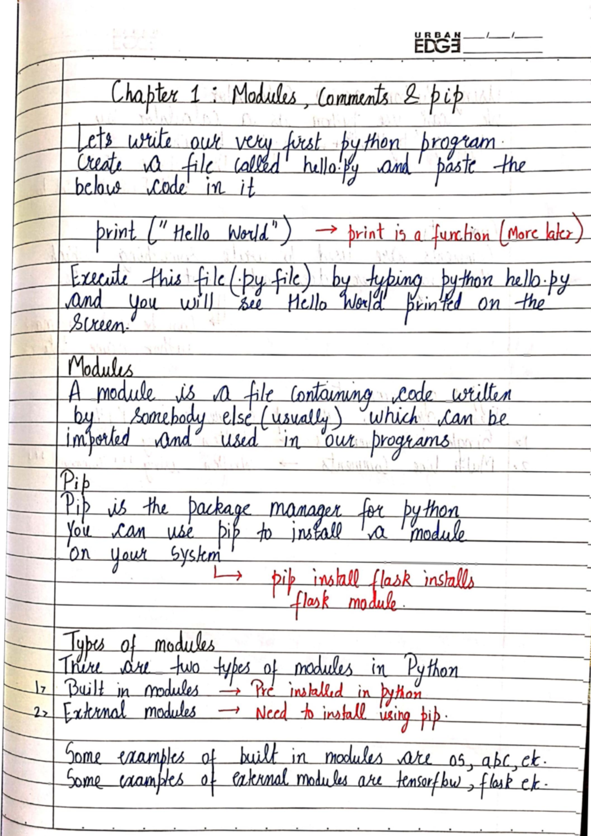 Python Notes merged - Computer science - URBAN - Studocu