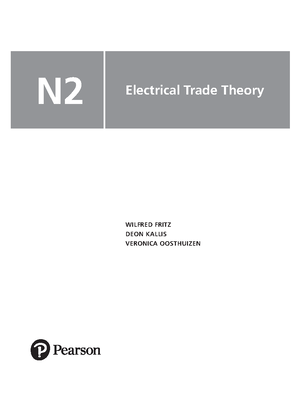 1 Basic Electrical Engineering 5th Edition Sj Van Zyl Vut Studocu