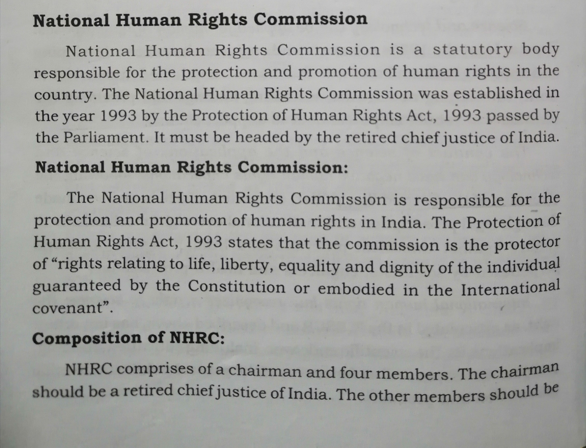 National Human Rights Commission - Environment Management and Human ...