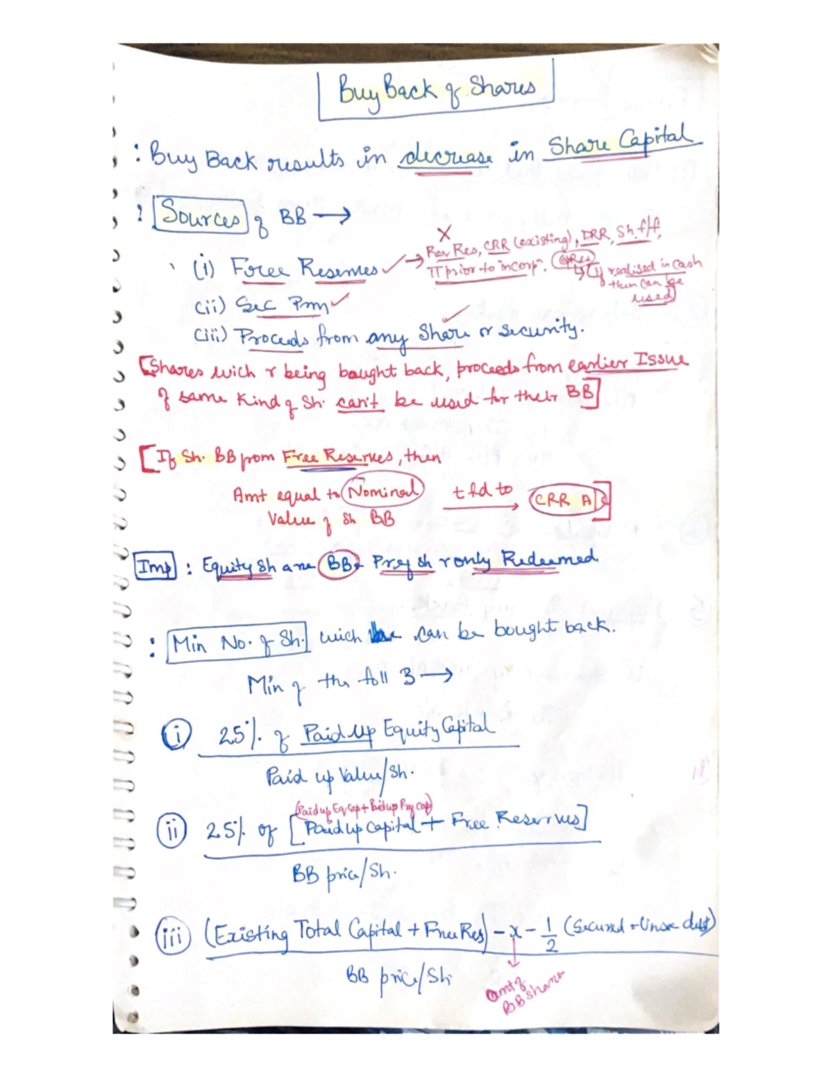 Realised - bachelors of commerce - Studocu