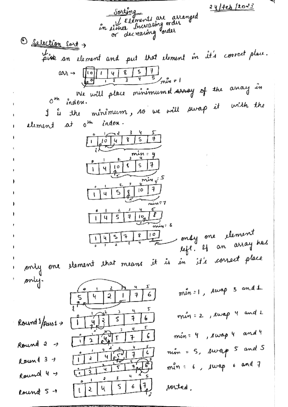 Sorting - Data Structure - Studocu