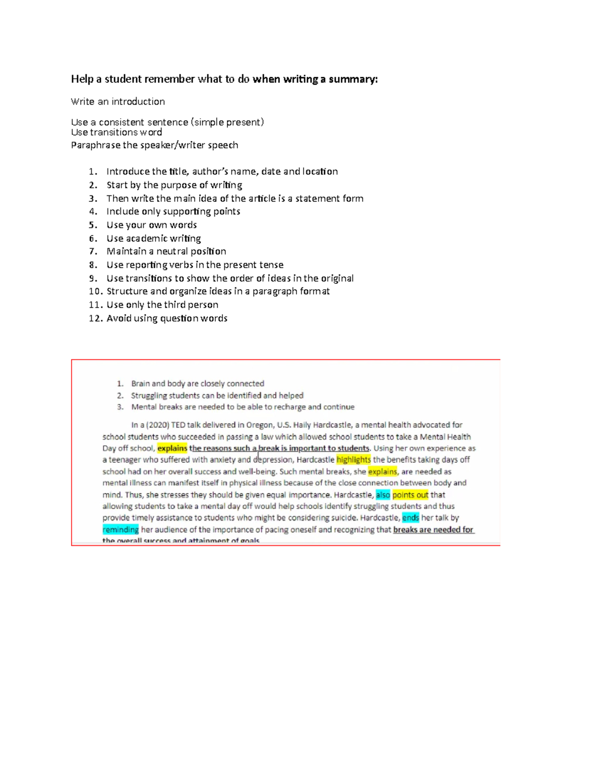 Summary - step by step - Lecture notes WEEK 3 - Help a student remember ...