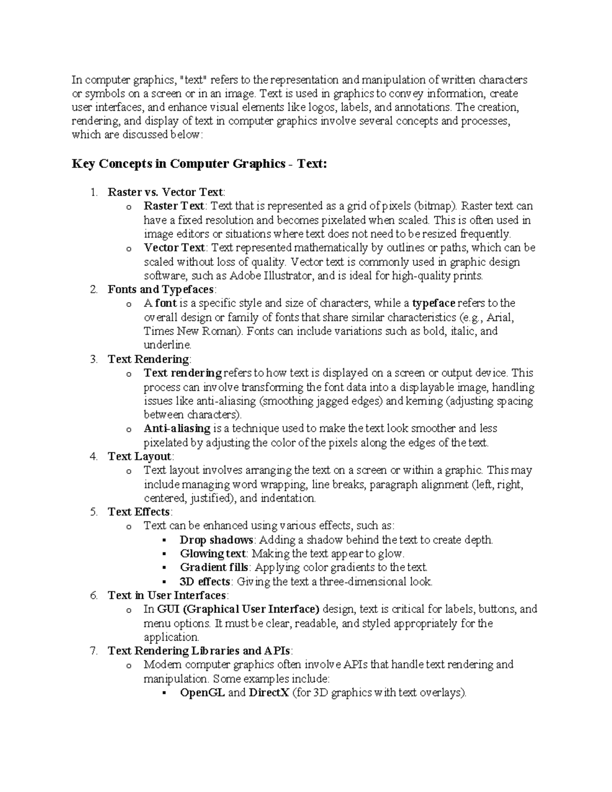 CG - TEXT - The content is a reference for cg - text - In computer ...