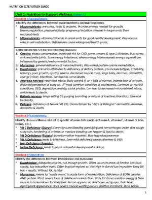 Health and wellness - C787 - WGU - Studocu