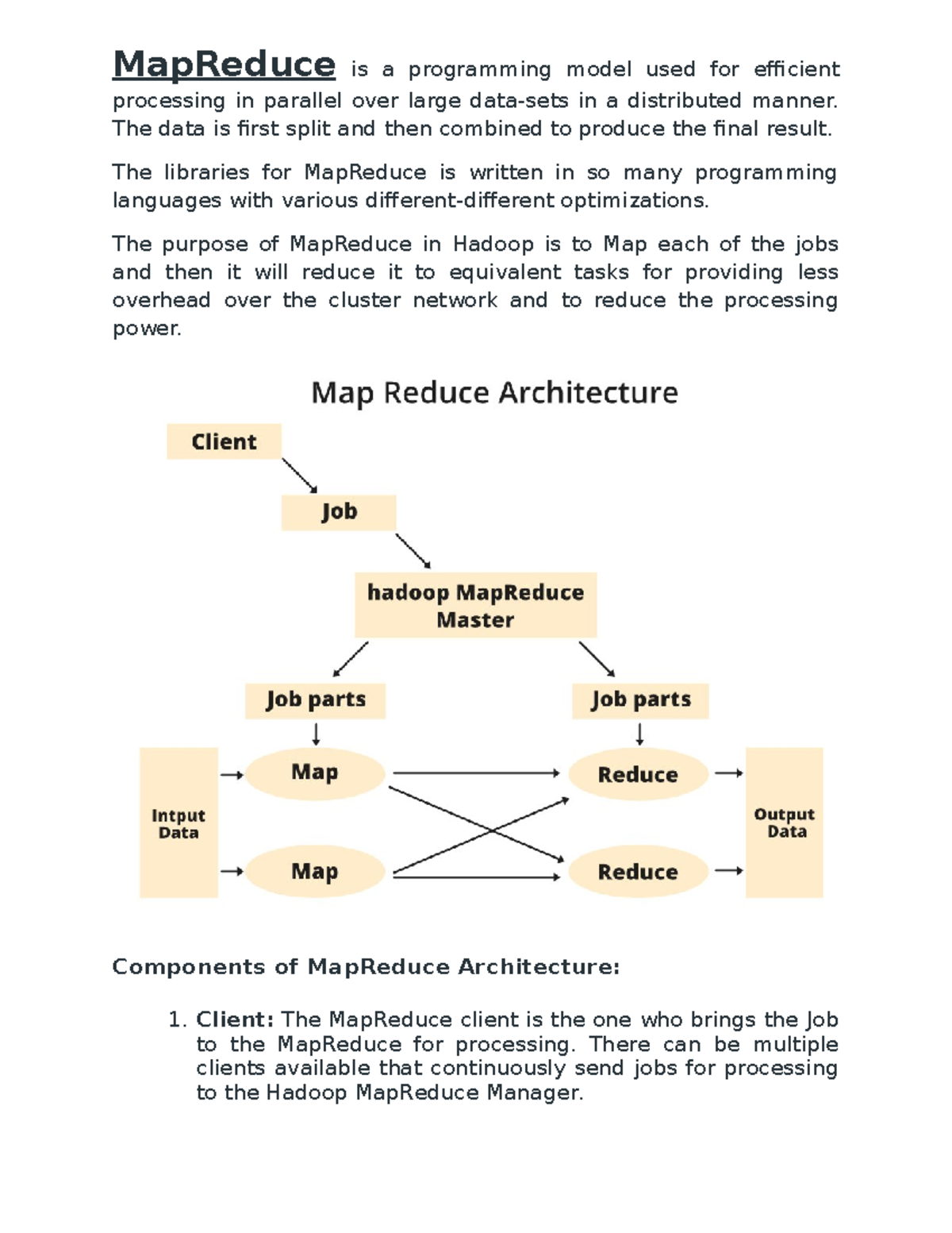 IRT Notes Unit 4 and 5 - MapReduce is a programming model used for ...